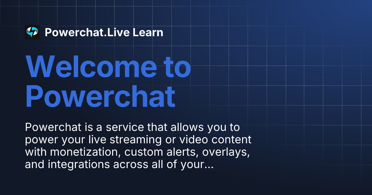 Welcome to Powerchat | Powerchat.Live Learn